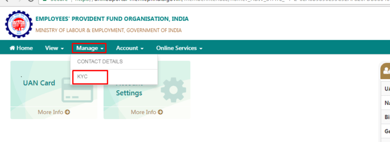 Update Bank Account Number in the UAN Portal