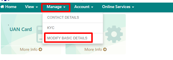 Change/Update your Name in the EPF UAN Portal by Online