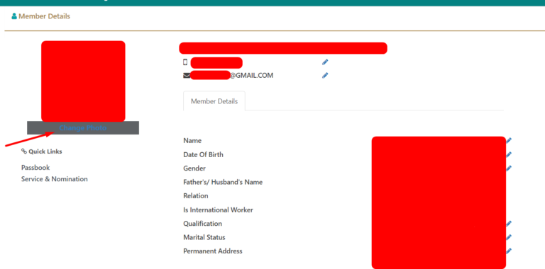 Update Profile picture in the UAN EPFO portal – EPF Guide