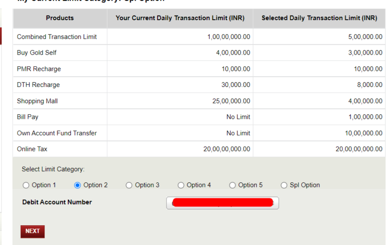 Increase Daily Transaction limit for your ICICI Bank account