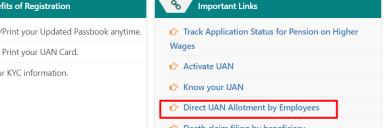Generating PF UAN Number Online using Aadhaar – EPF Guide