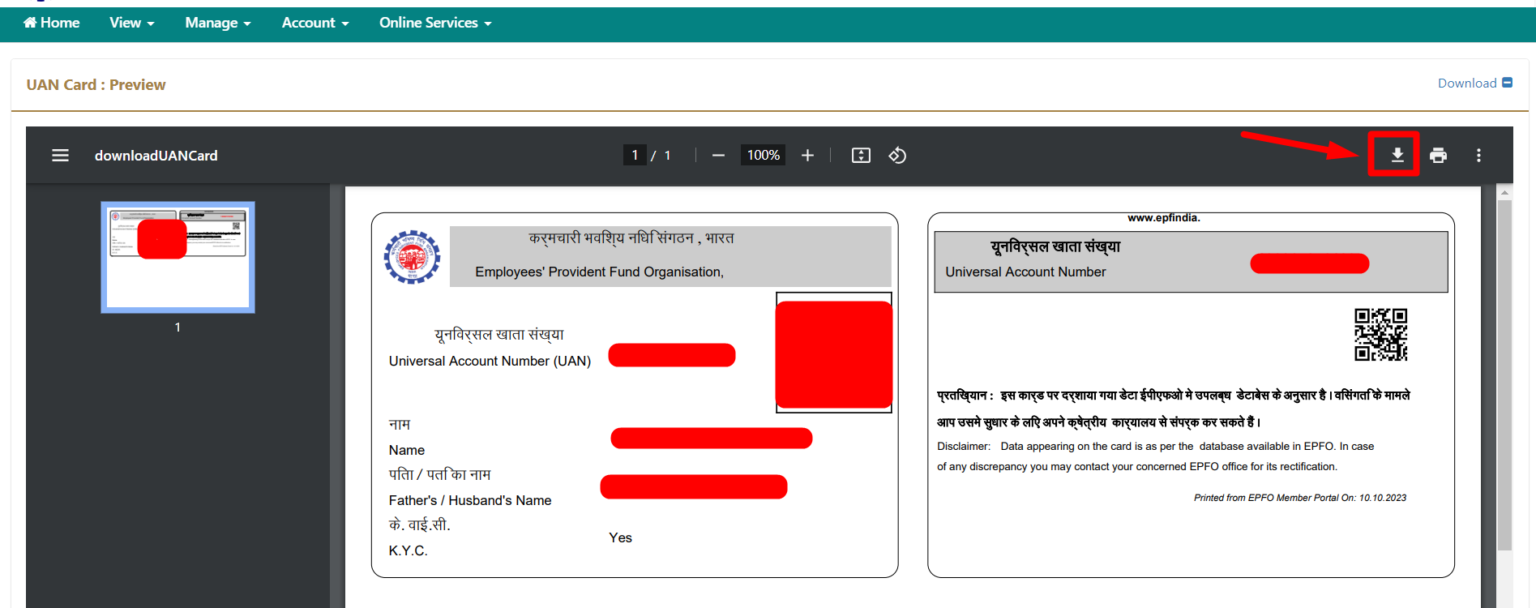 Download Your EPFO UAN Card – EPF Guide
